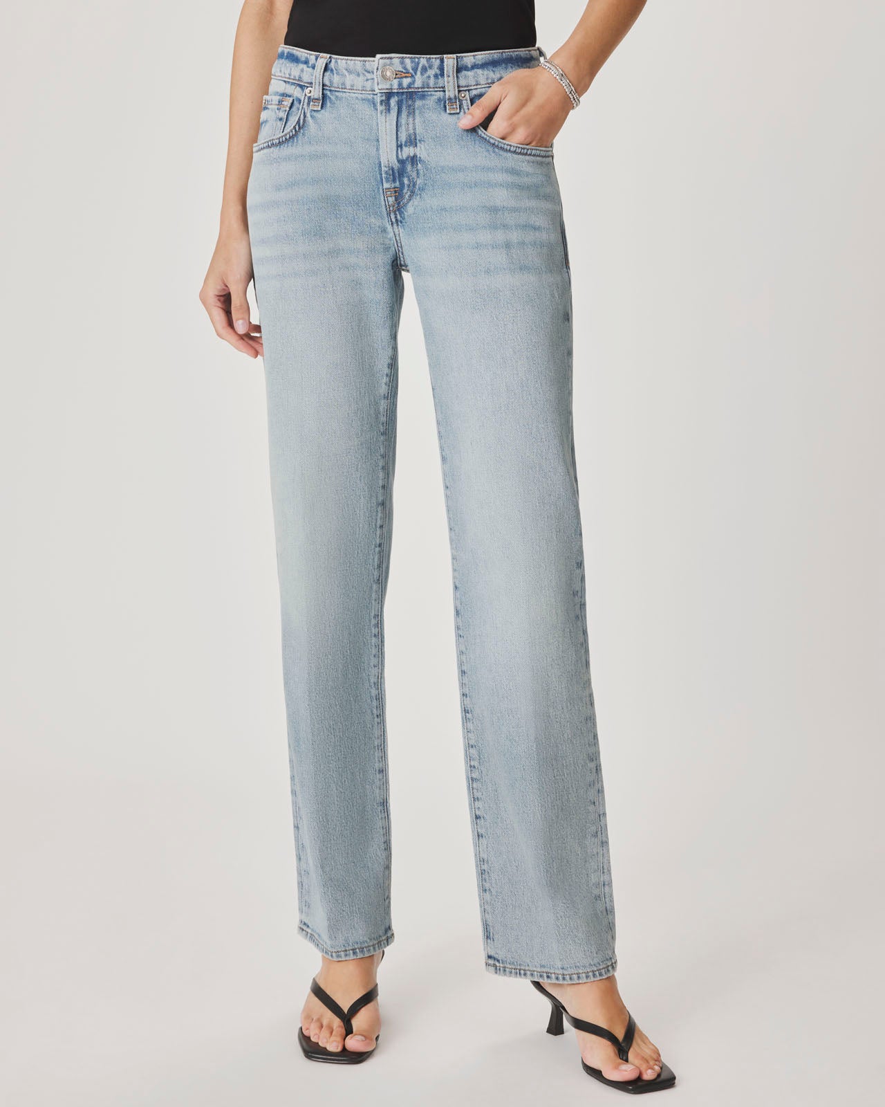 SPLENDID Splendid Alie Straight Leg Jeans - Light Wash